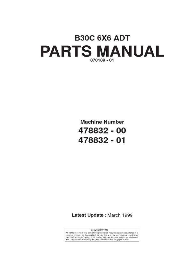 PM B30C 6X6 Adt Rev01 | PDF | Screw | Brake