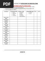 Talent Show Judging Sheet | PDF | Art