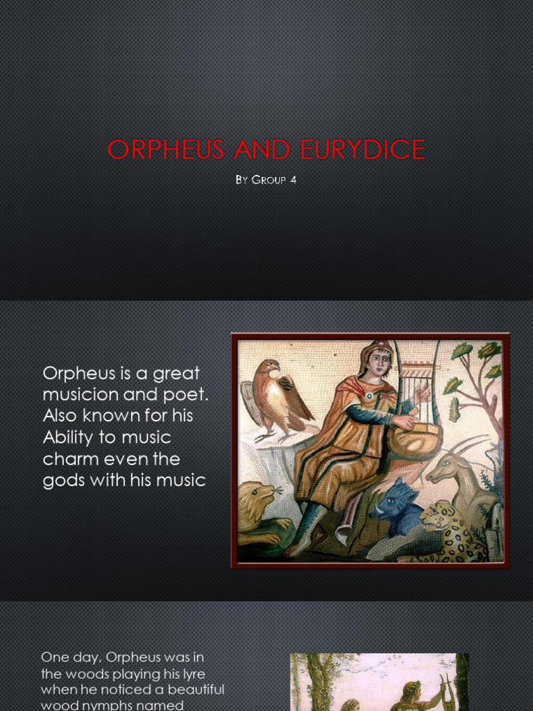 Orpheus and Eurydice | PDF | Orpheus | Hades