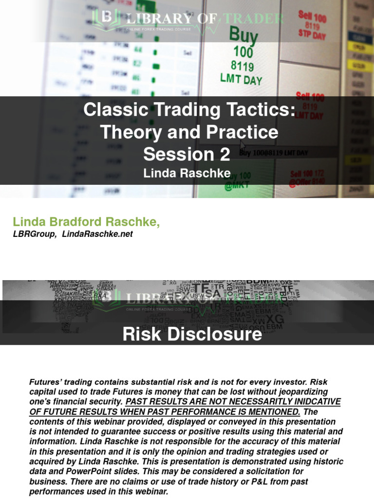 Linda Raschke - Classic Trading Tactics Workshop, Session 2 - 1-25-20 ...