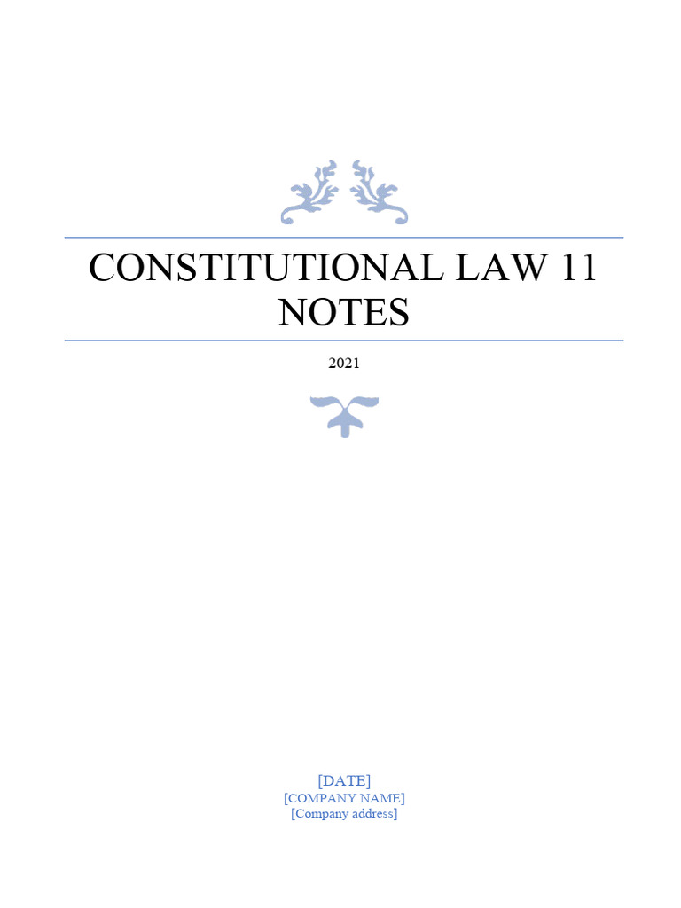 Counstitutonal Law Note (CSL Masaba) | PDF | Constitution | Governance