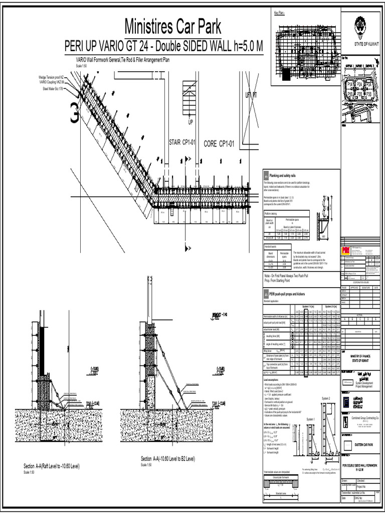 Retaining Wall Formwork Double Sided-B-002 | PDF | Civil Engineering ...