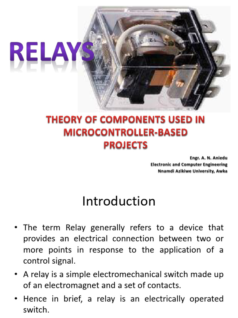RELAYS | PDF | Relay | Switch