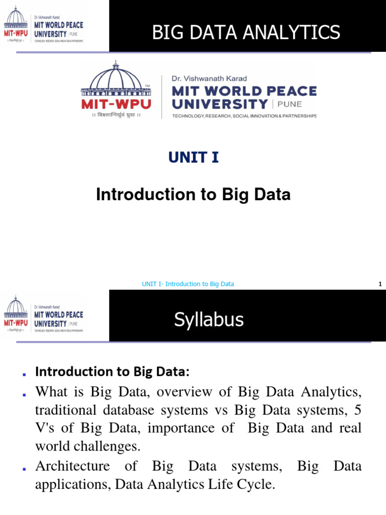Unit1_BDA | PDF | Big Data | Analytics