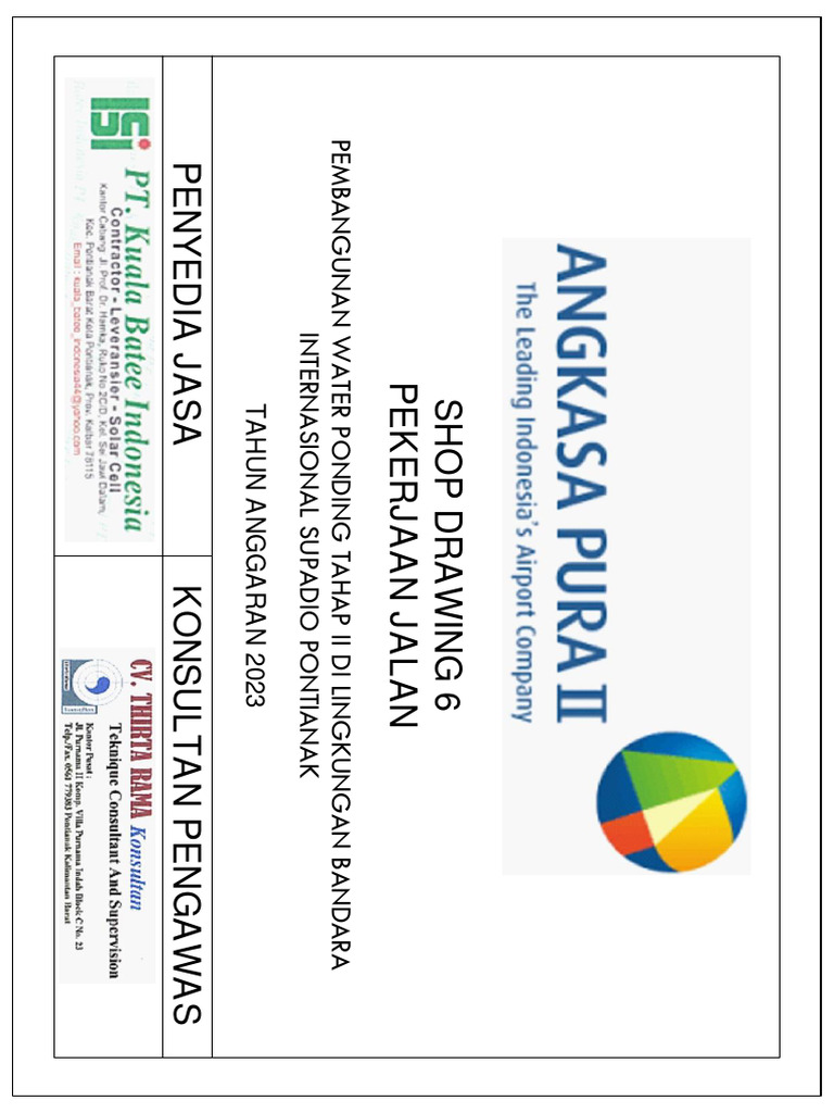 Shop Drawing Jalan | PDF