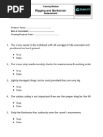 Overhead Crane Safety Quiz | PDF