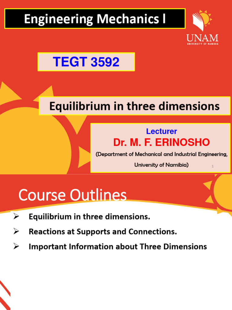 Equilibrium in 3D New | PDF | Euclidean Vector | Force