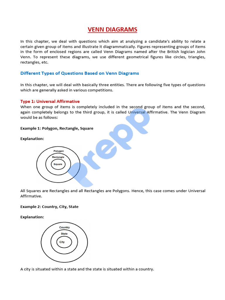 Venn Diag | PDF | Pet | Triangle