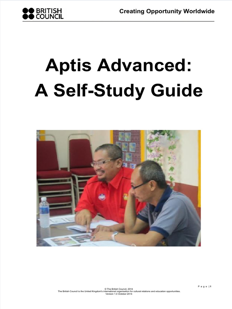 Dokumen - Tips Aptis Advanced A Self Study Guide | PDF | Reading Comprehension | Speech