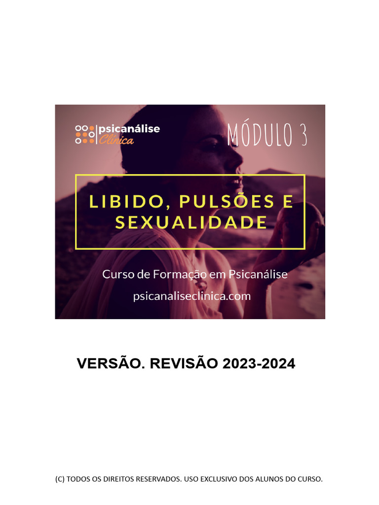 Modulo03 Apostila Versao 2023 2024 Copy 044108 | PDF | Libido | Sigmund Freud