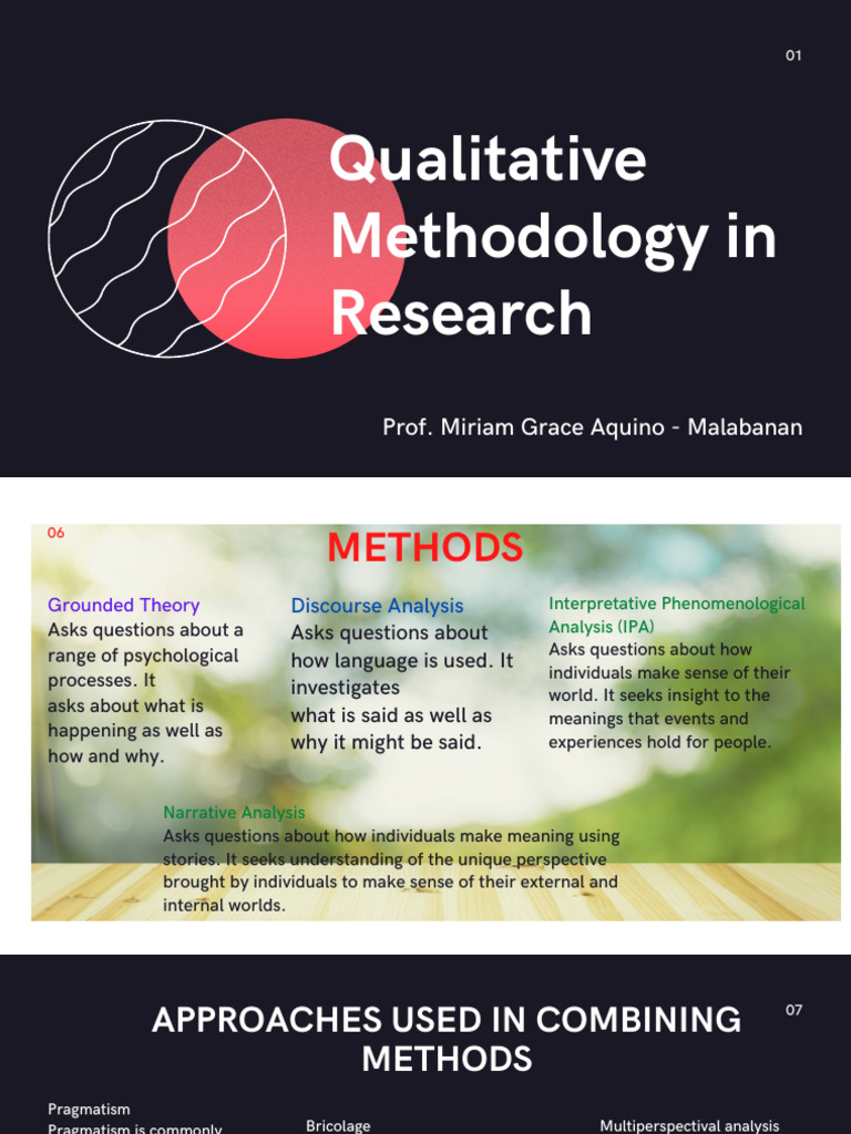 Qualitative Methodology in Research | PDF | Methodology | Qualitative Research