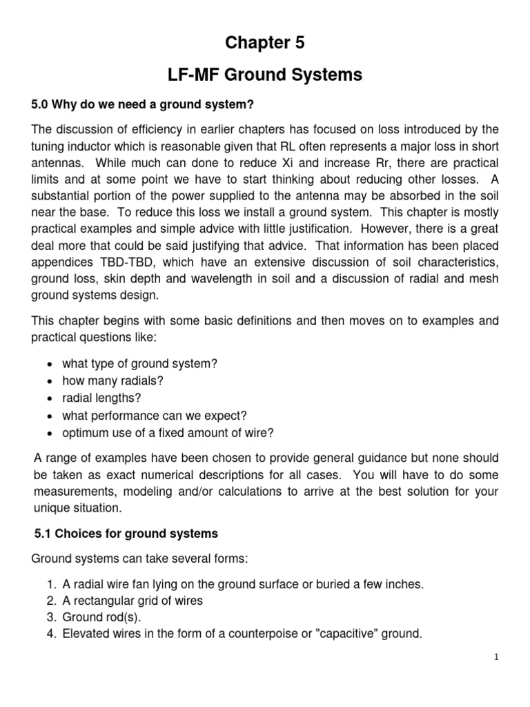 LF-MF Ground System Design Guide | PDF | Antenna (Radio) | Materials ...