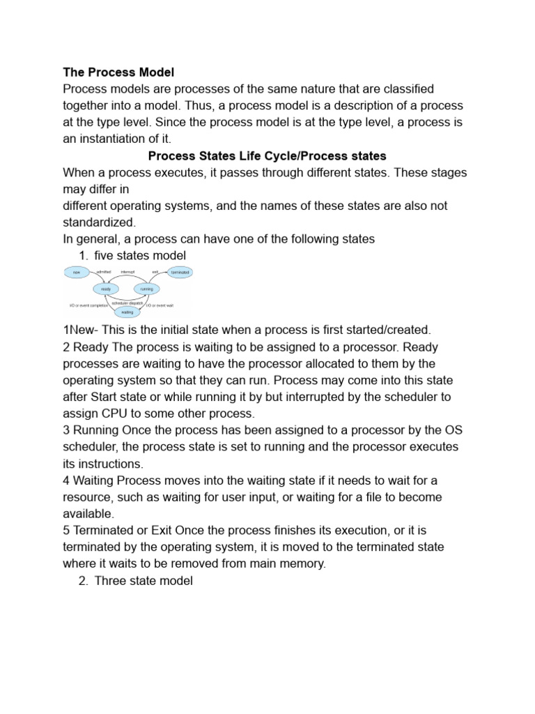 Process Management | PDF | Process (Computing) | Operating System Process Management | PDF | Process (Computing) | Operating System