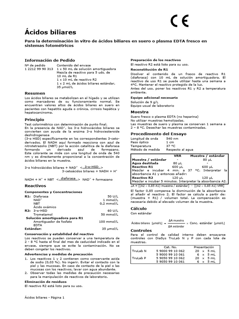 Acidos Biliares | PDF | Nicotinamida adenina dinucleótida | Química