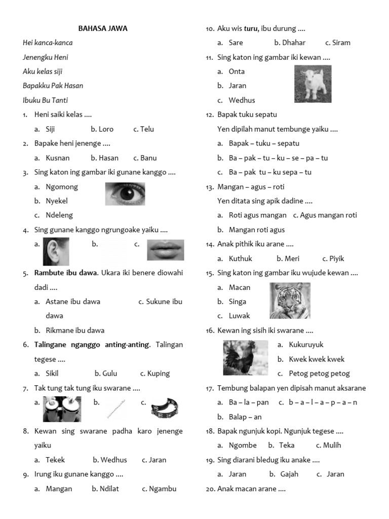 Bahasa Jawa | PDF
