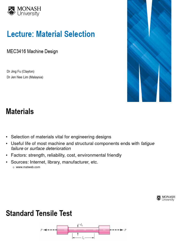 Lecture - 03 Material Selection | PDF | Deformation (Engineering ... Lecture - 03 Material Selection | PDF | Deformation (Engineering ...
