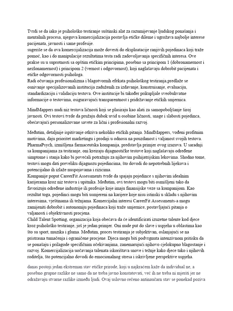 Za Prezentaciju - Moralne Dileme | PDF