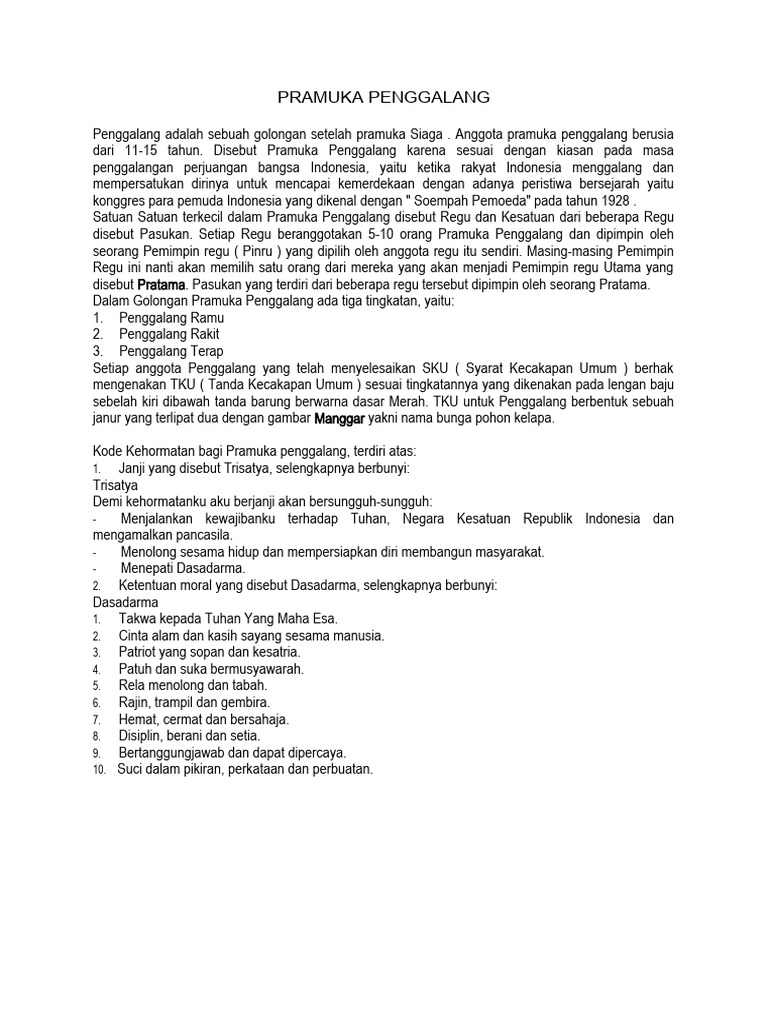 Materi Pramuka | PDF