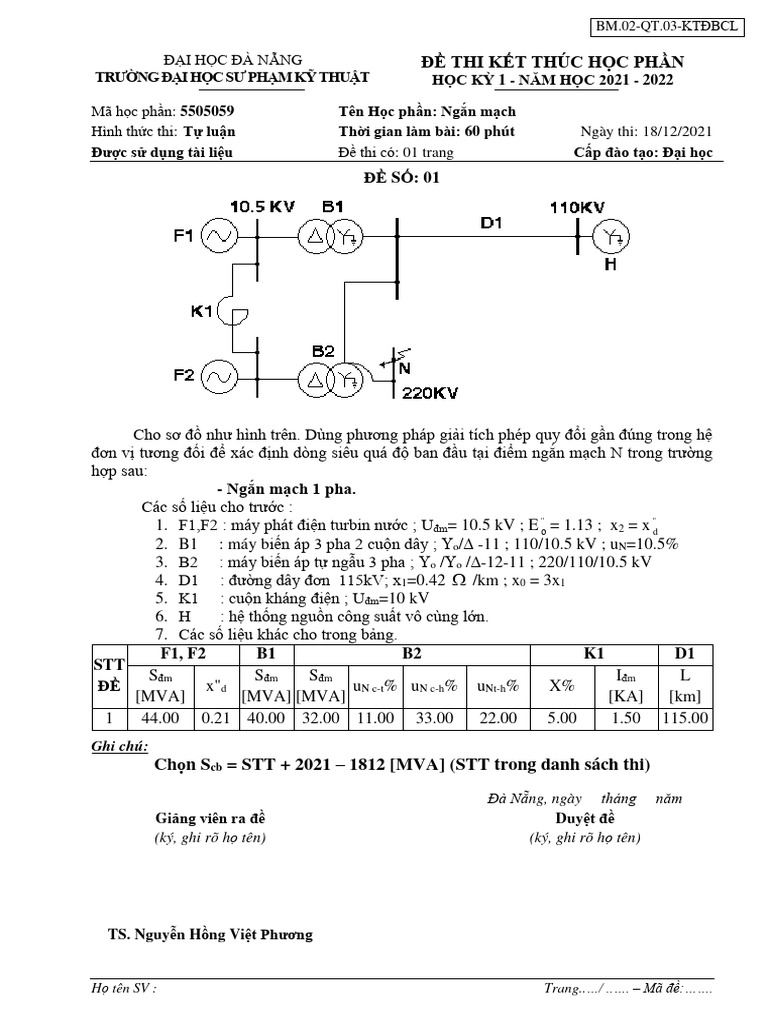 Bm.02 Qt.03 KTĐBCL Maudethi 2021 | PDF