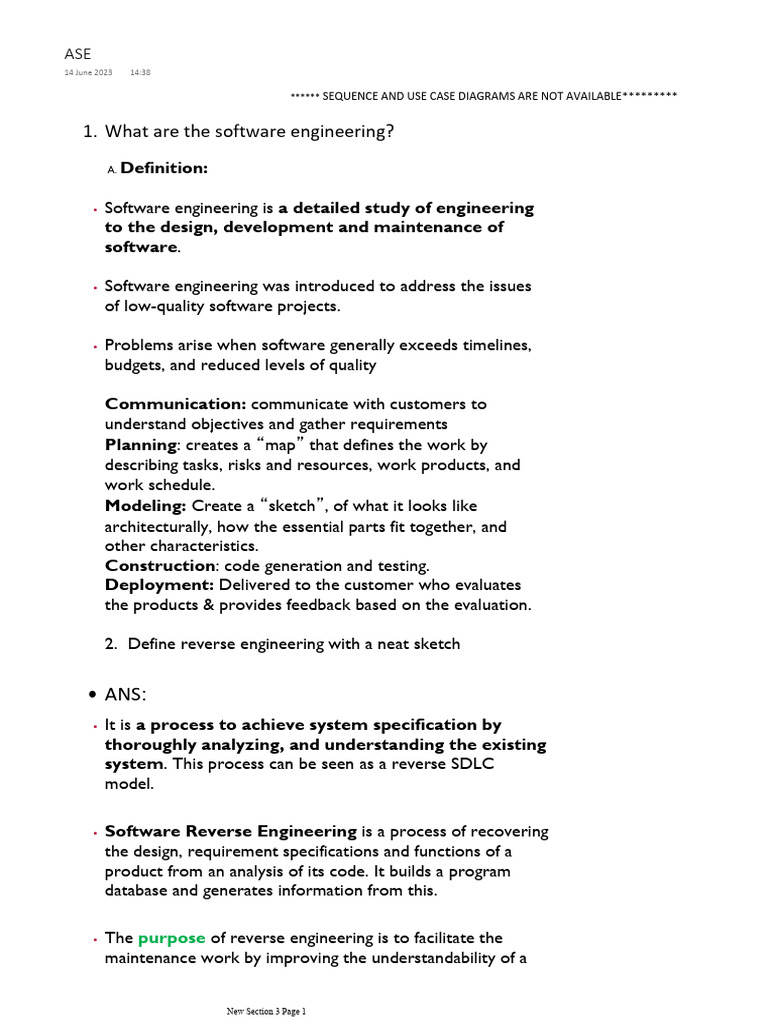 What Are The Software Engineering? 1.: Purpose | PDF | World Wide Web | Internet & Web