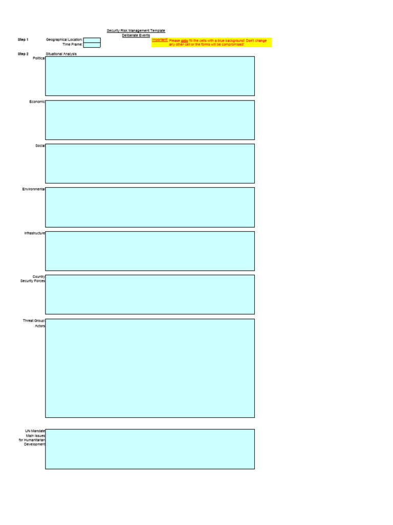 UNSMS Risk Analysis Tool - v9 - TDS | PDF | Police | Crime & Violence
