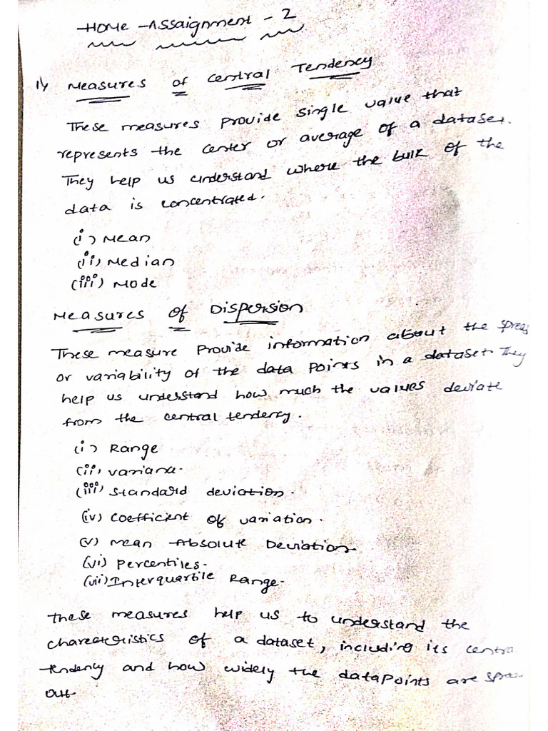 Maths Home Assignment 2 | PDF