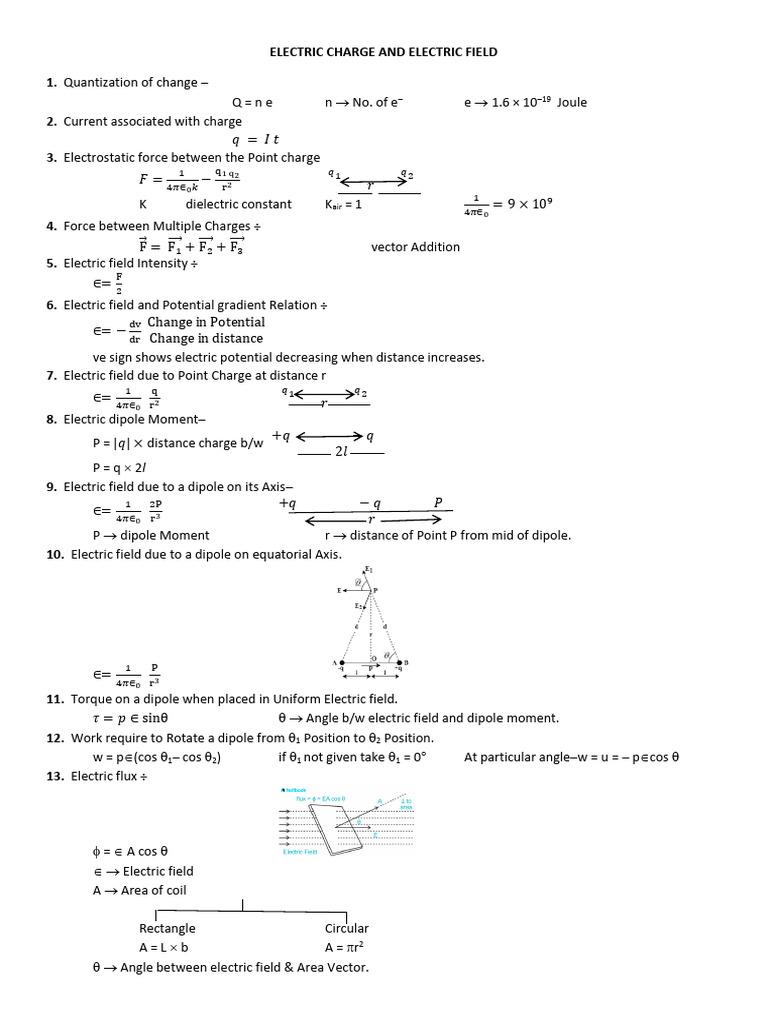 Physics Formula | PDF | Inductance | Magnetic Field