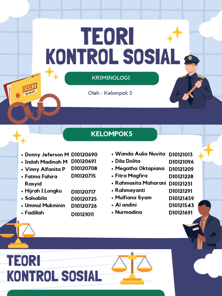 KLP 5 (Teori Kontrol Sosial) | PDF