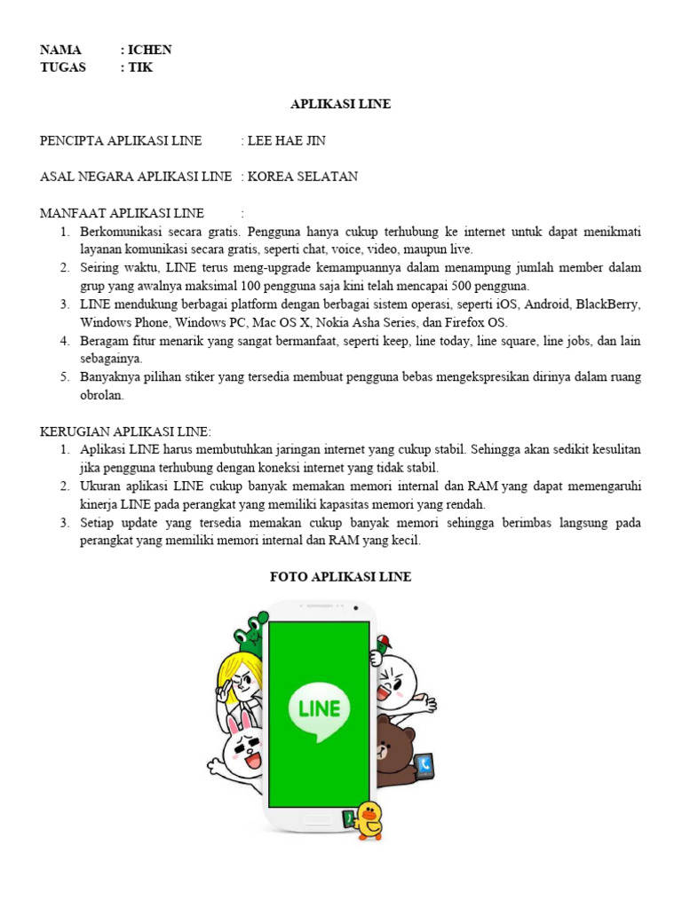 Aplikasi Line | PDF