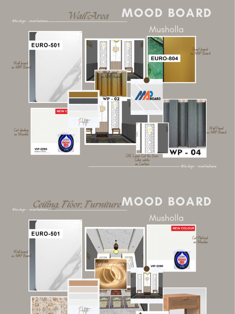 MoodBoard Interior Mushola - Cust. Pak Larmanto 07112023 | PDF