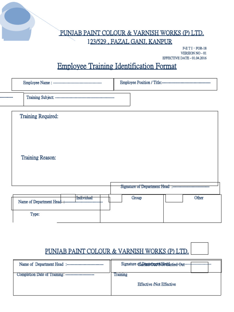 Training Identification Format | PDF | Authentication | Biometrics
