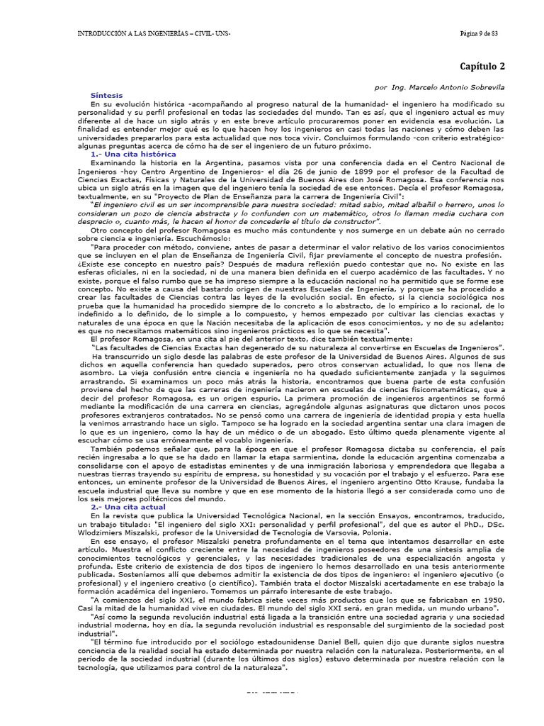 Cap II-Ev.. | PDF | Ingeniería | Sociedad