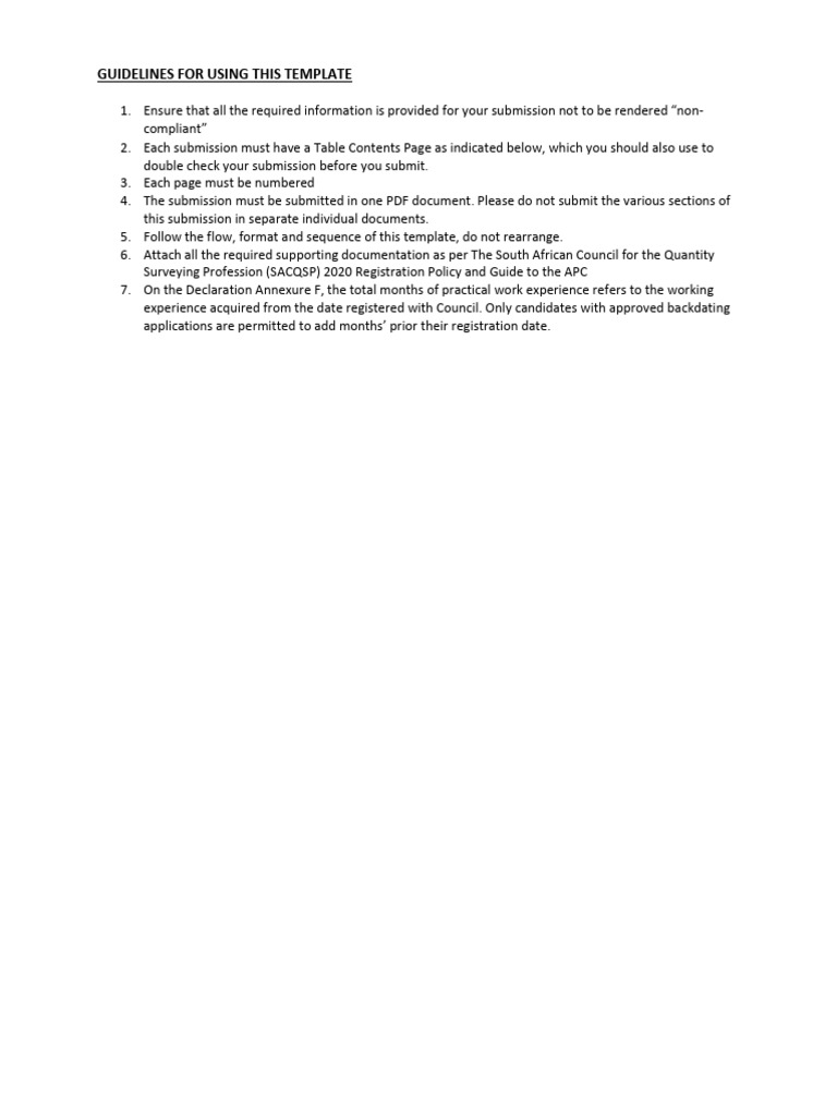 APC Submission Guidelines and Template | PDF