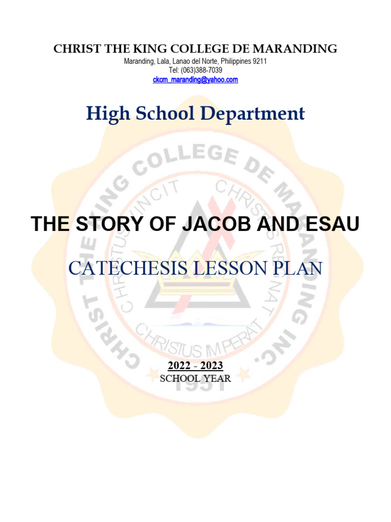 The Story Of Jacob And Esau Pdf Jacob Rebecca