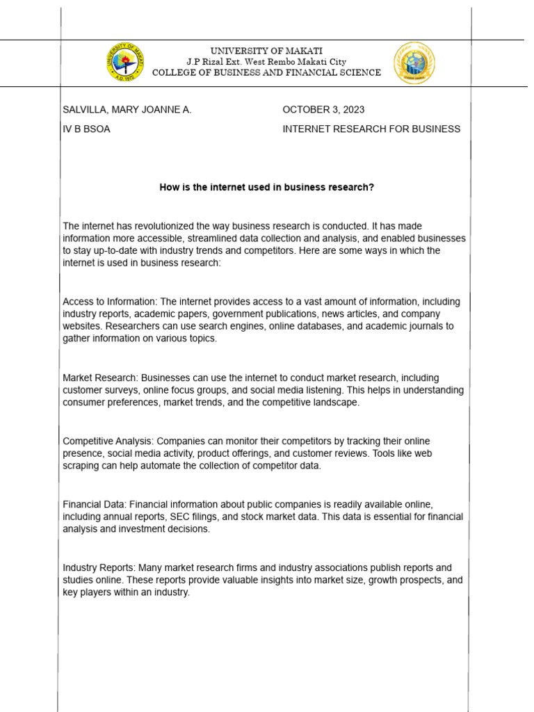 Salvilla Assign. 2 | PDF | Internet | Safari (Web Browser)