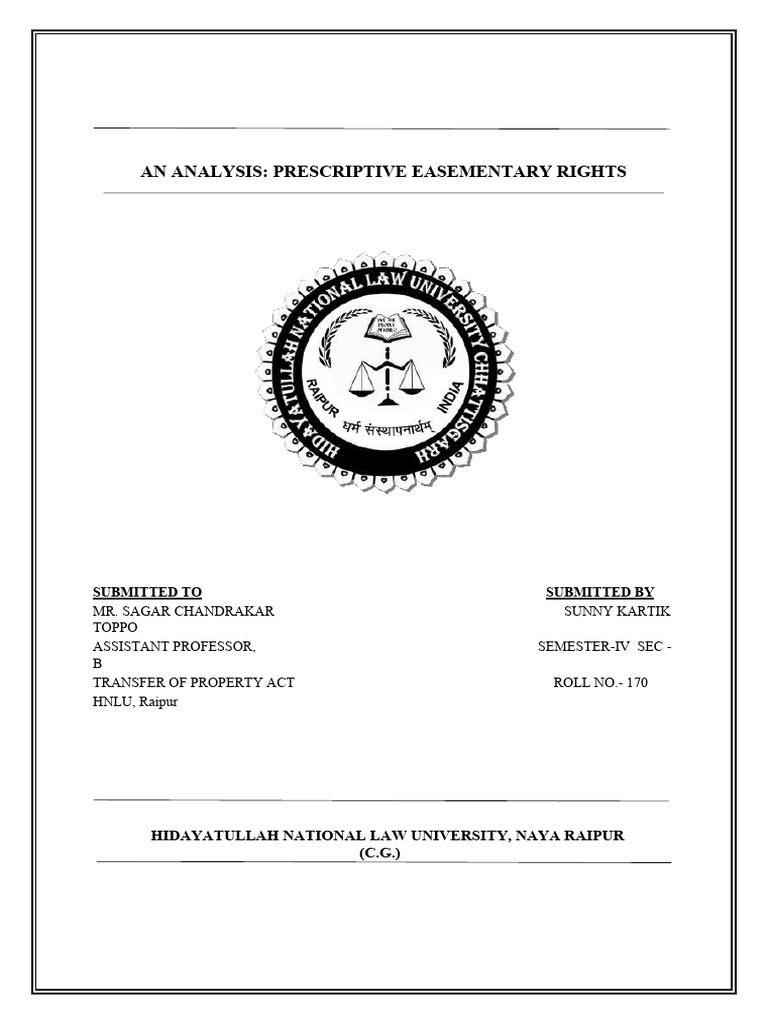 Understanding Prescriptive Easement Rights | PDF | Easement | Law And ...