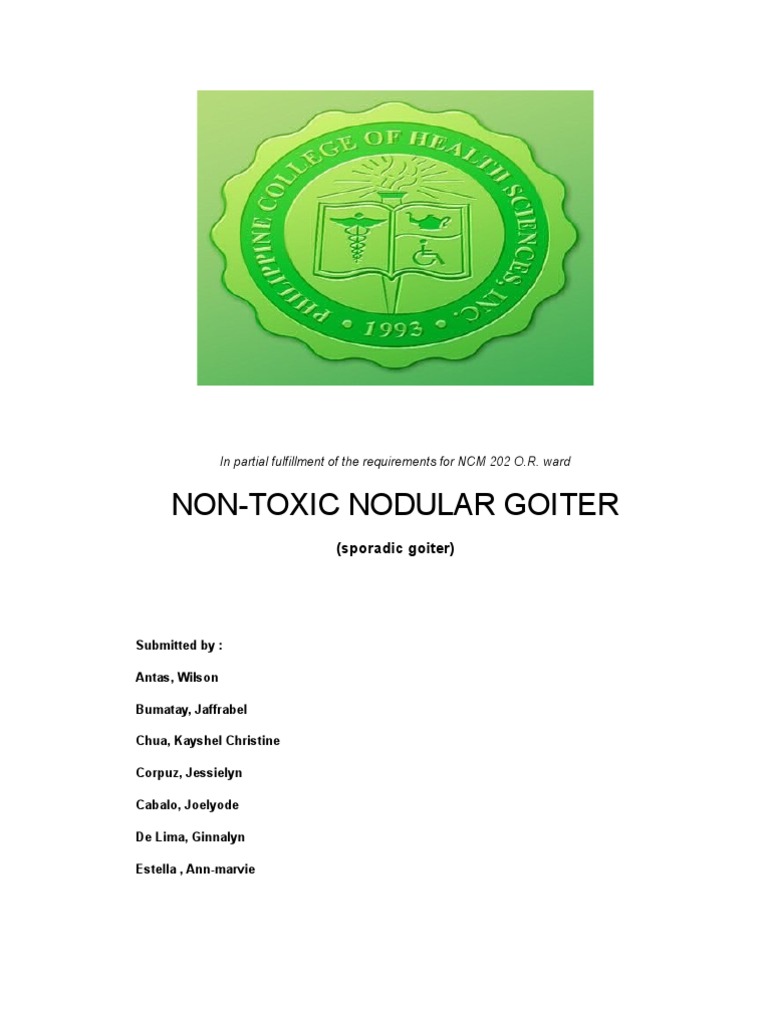 Understanding Non-Toxic Nodular Goiter | PDF | Thyroid | Human Head And ...