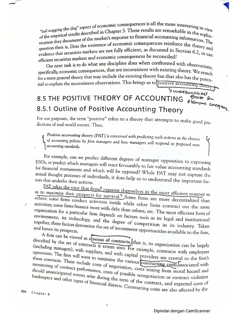 Positive Accounting Theory | PDF