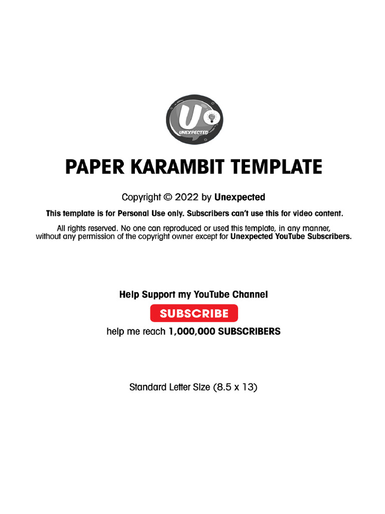 Paper Karambit (Simple) | PDF