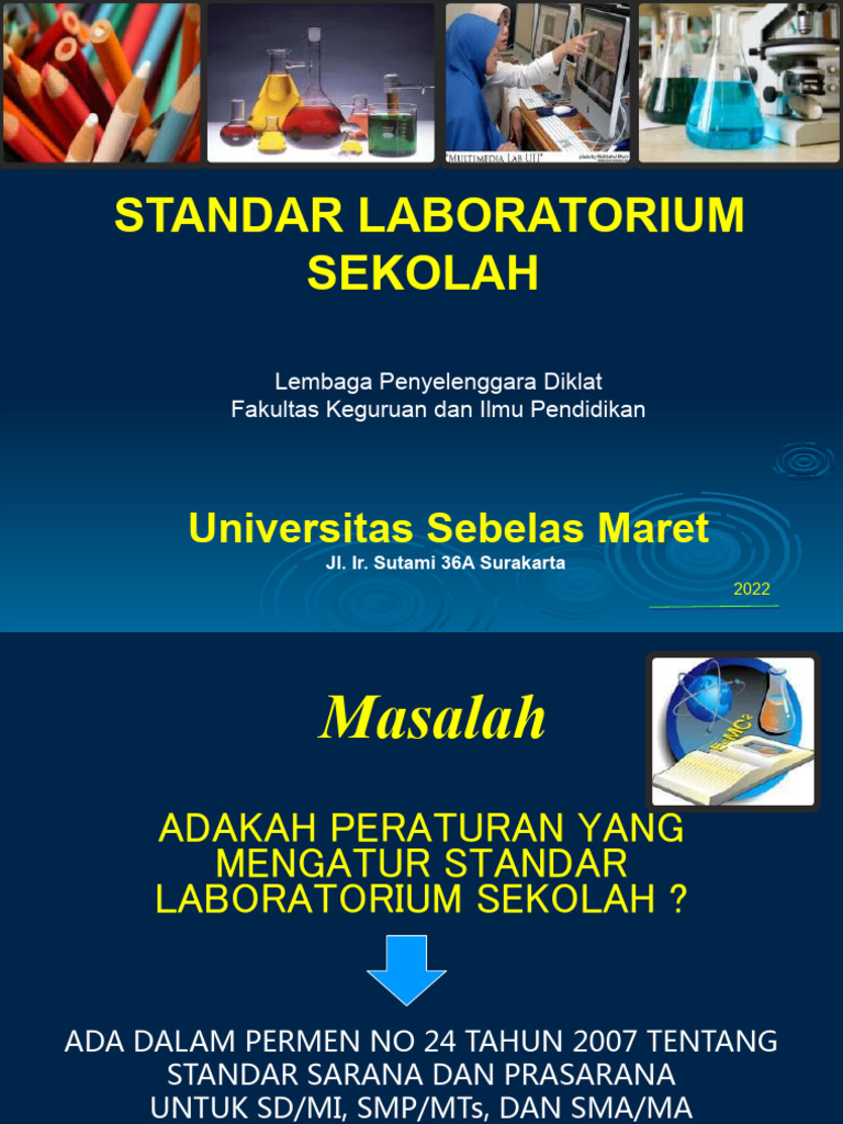 Standar Laboratorium Sekolah | PDF