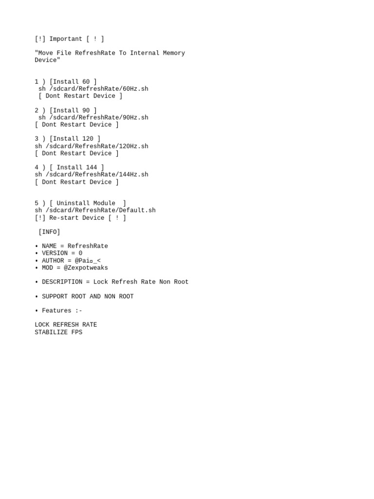 Command To Flash Module Pdf