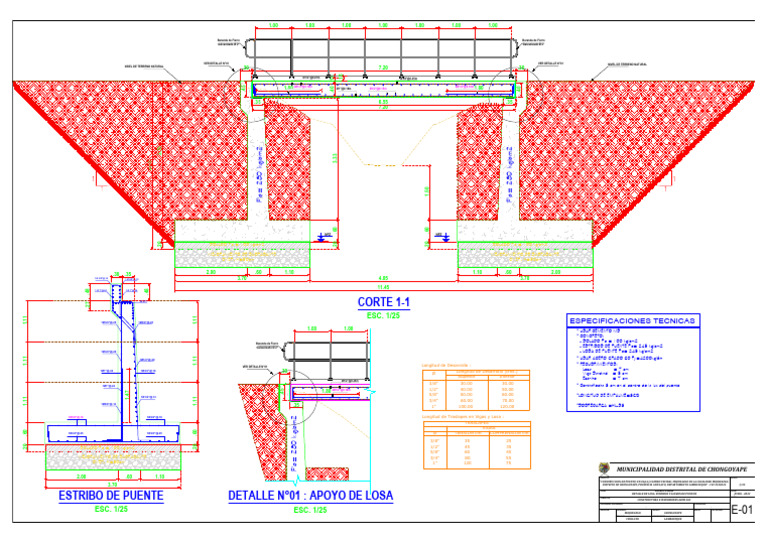 Estructuras Puente losa Mojonazgo-Model | PDF