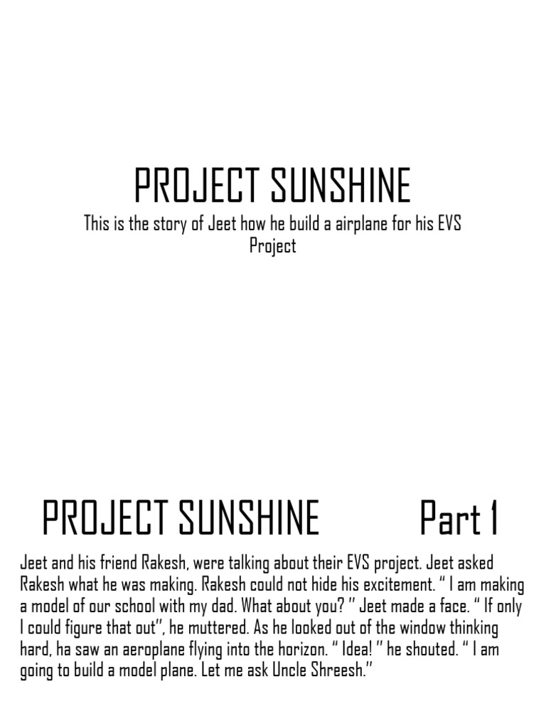 Project Sunshine | PDF
