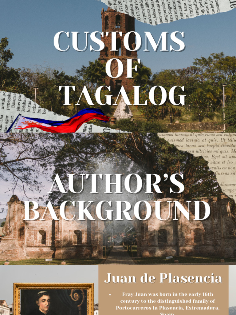 Topic 2 - Customs of Tagalog | Download Free PDF | Tagalog Language ...