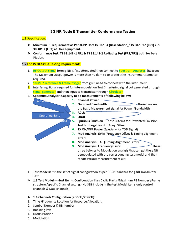 Gnode B - Conformance Testing | PDF | Orthogonal Frequency Division ...