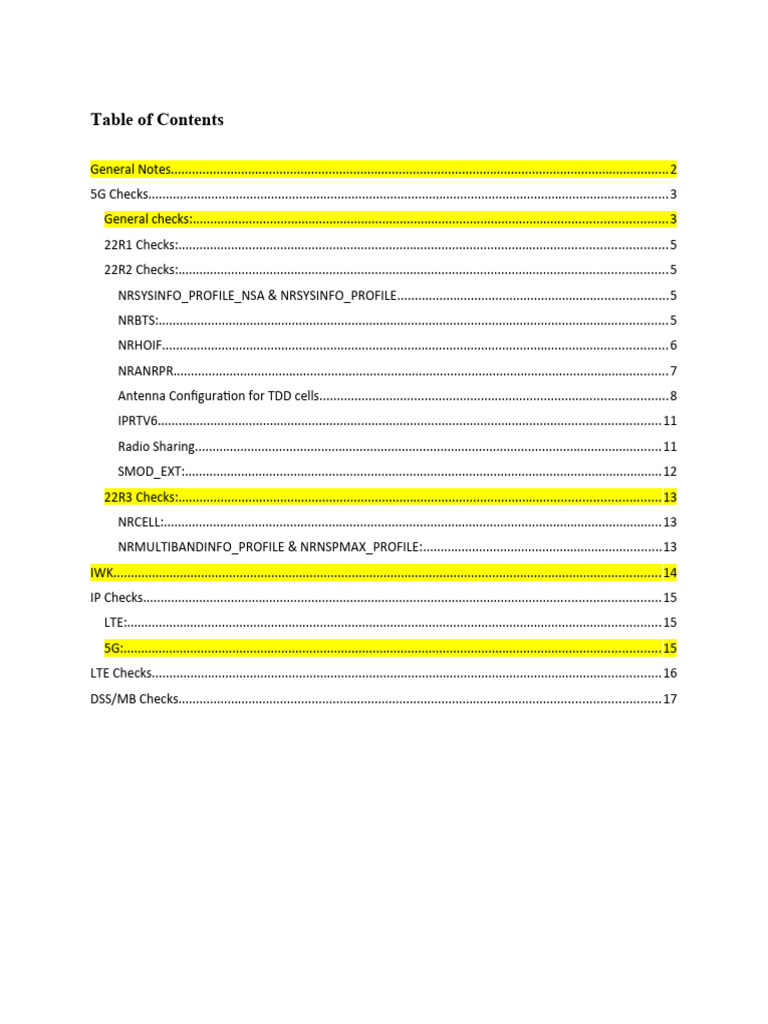 5G and LTE Audit Checklist Guide | PDF | Lte (Telecommunication ...
