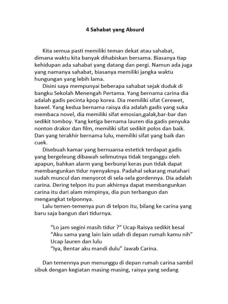 4 Sahabat Yang Absurd | PDF