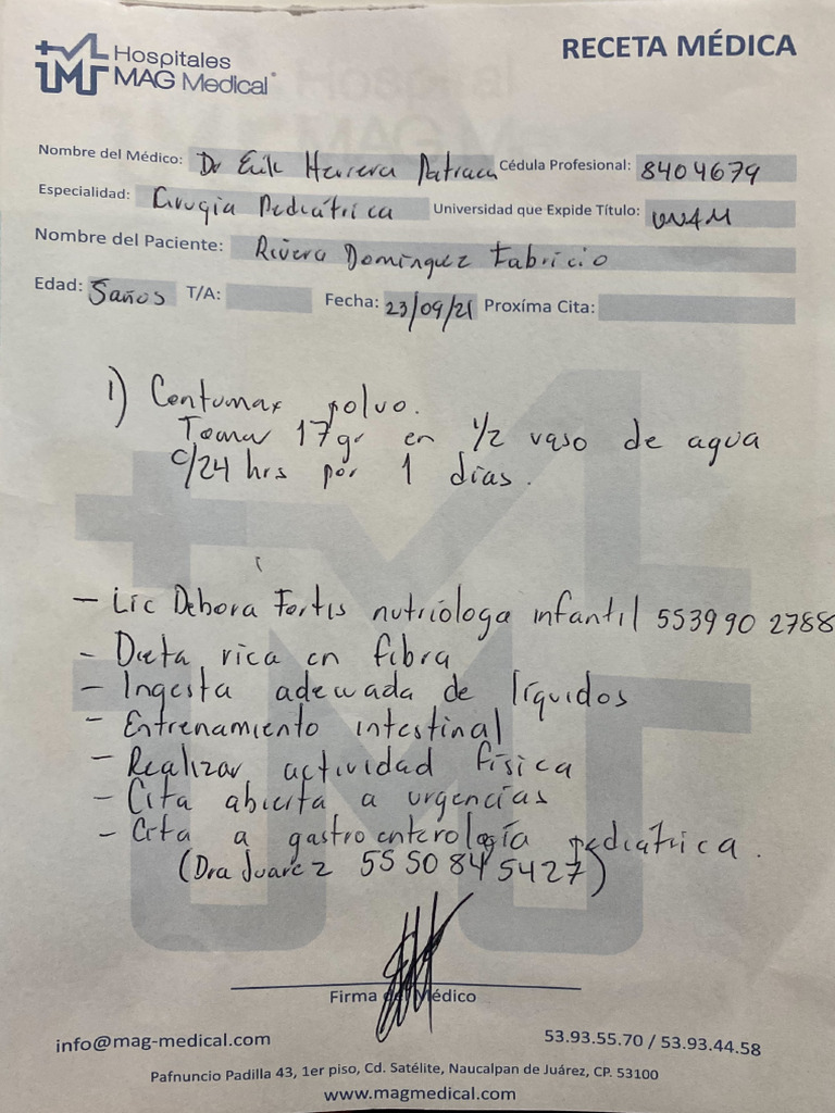 Urgencias Liam | PDF