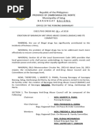 Executive Order BADAC Auxiliary Team | PDF | Government | Justice