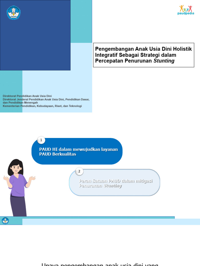 Kebijakan PAUD HI Dan Percepatan Penurunan Stunting - Edit | PDF